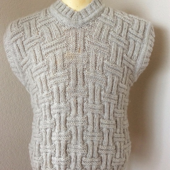 Hand Crafted | Sweaters | Hand Made Knit Vest Mens Vest Hand Knit Vest ...